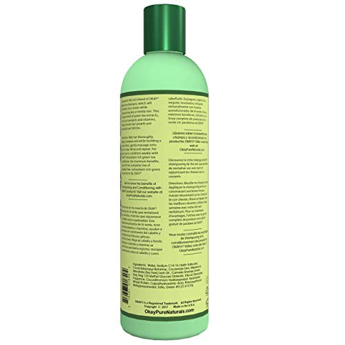 OKAY GREEN TEA NOURISHING ANTIOXIDANT RICH SHAMPOO 12oz / 355ml