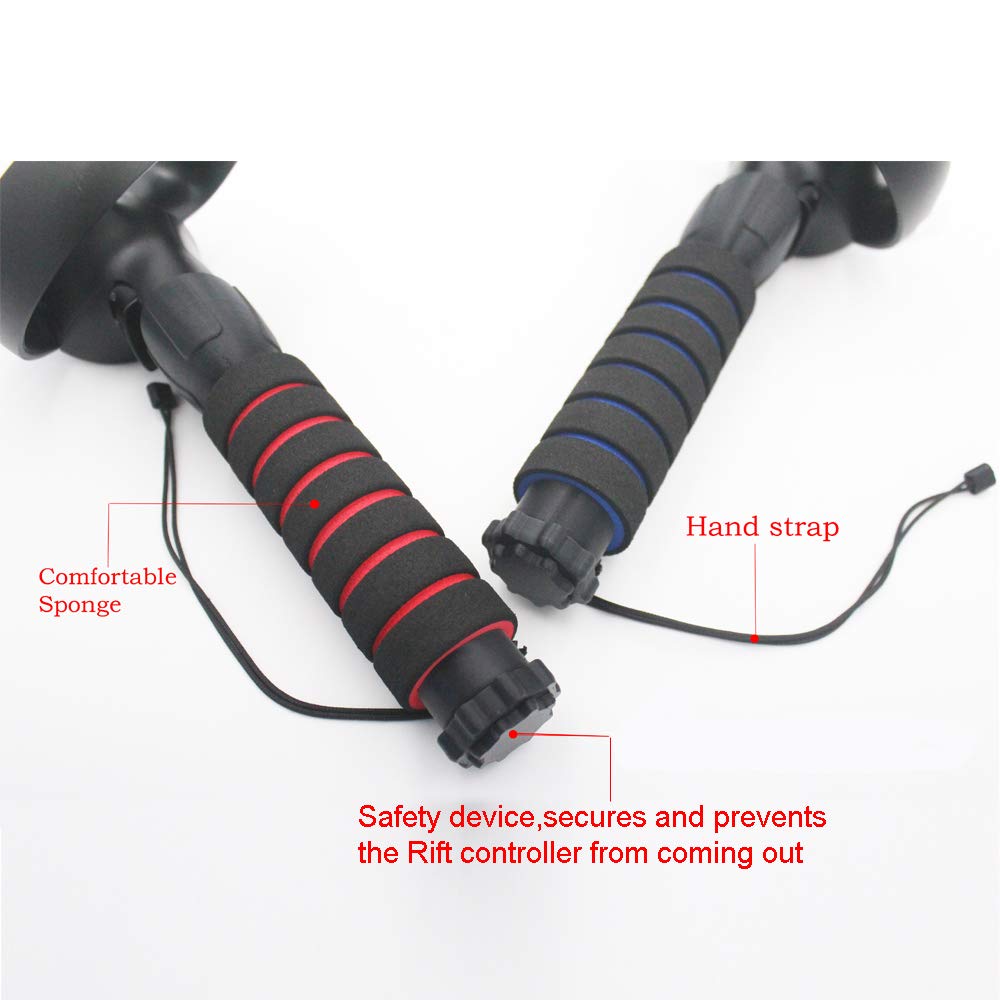 AMVR Dual Handles Gamepad Stand for Oculus Rift Controllers Playing Beat Saber Game ( Just Work for Oculus Rift CV1 Controllers)