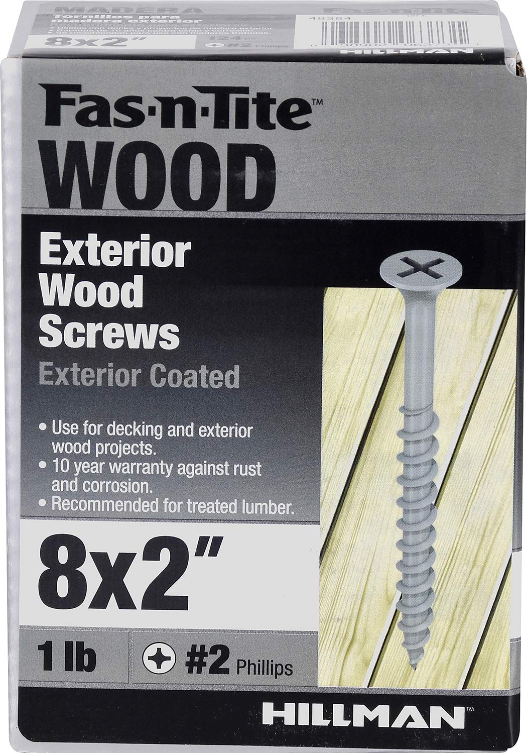 HILLMAN FASTENERS 48384 LB 2x8 Extension PH Wood Screw