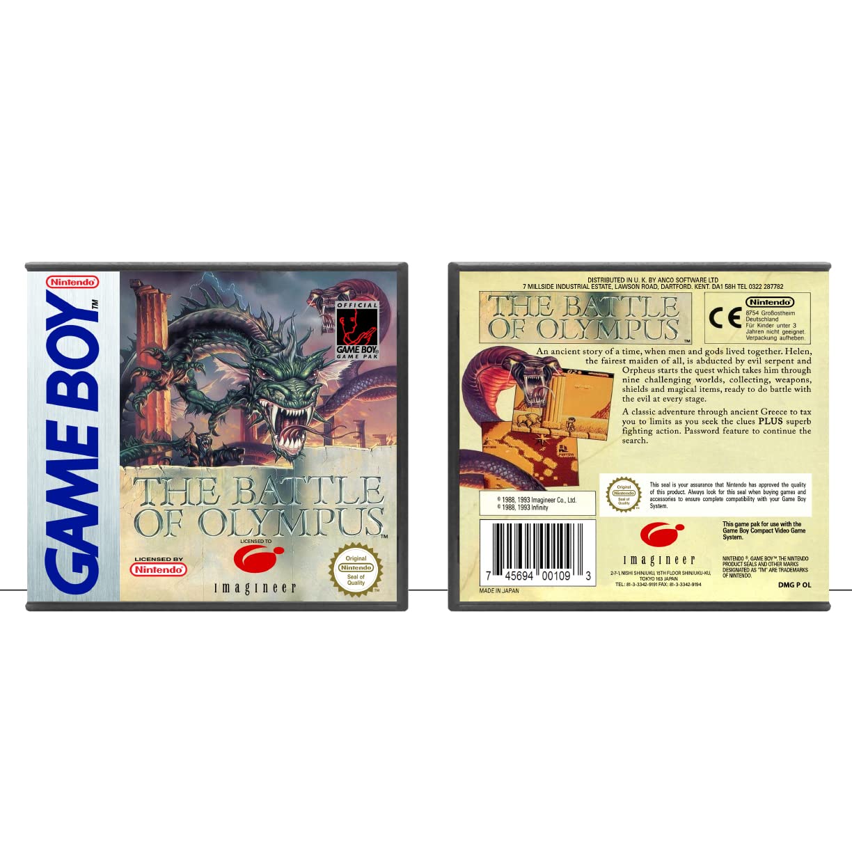 Battle of Olympus, The (PAL) | (GB) Game Boy - Game Case Only - No Game