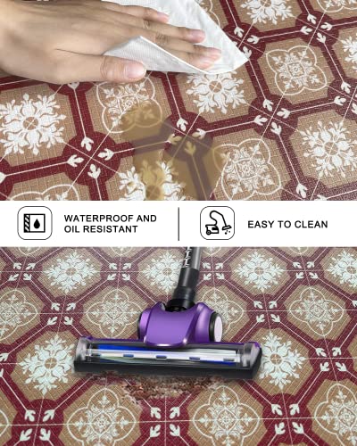 Artnice Kitchen Rugs, Kitchen Rug Set 2 Piece Kitchen Runner Rug Kitchen Floor Mat, Cushioned Anti Fatigue Kitchen Mat Non Skid Waterproof 0.47" Comfort Standing Kitchen Rug, 20"x31.5"+20"x47.2"