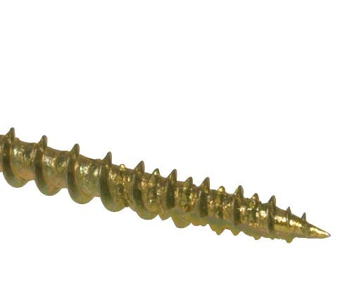 Hillman The Hillman Group 42180 Pro Crafter 8 by 2-1/2-Inch Wood Screw, 50-Piece, Yellow Zinc