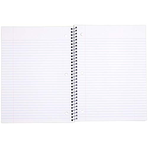 Mead Spiral Notebooks, 1 Subject, College Ruled Paper, 70 Sheets, 10-1/2" x 7-1/2", Shape It Up, Design May Vary, 3 Pack (38191)