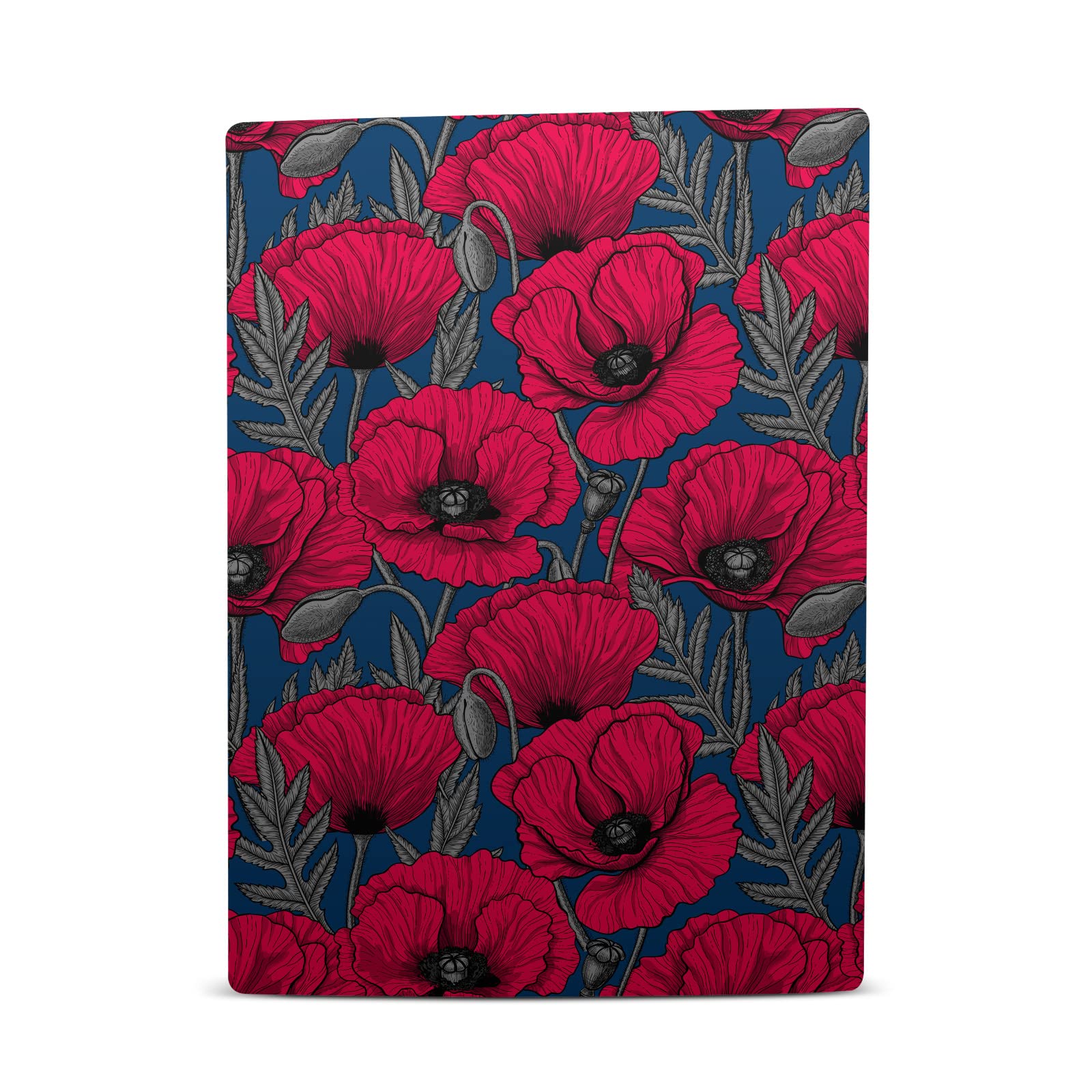 Head Case Designs Officially Licensed Katerina Kirilova Night Poppy Garden Patterns Vinyl Faceplate Gaming Skin Decal Compatible With Sony PlayStation 5 PS5 Digital Console and DualSense Controller