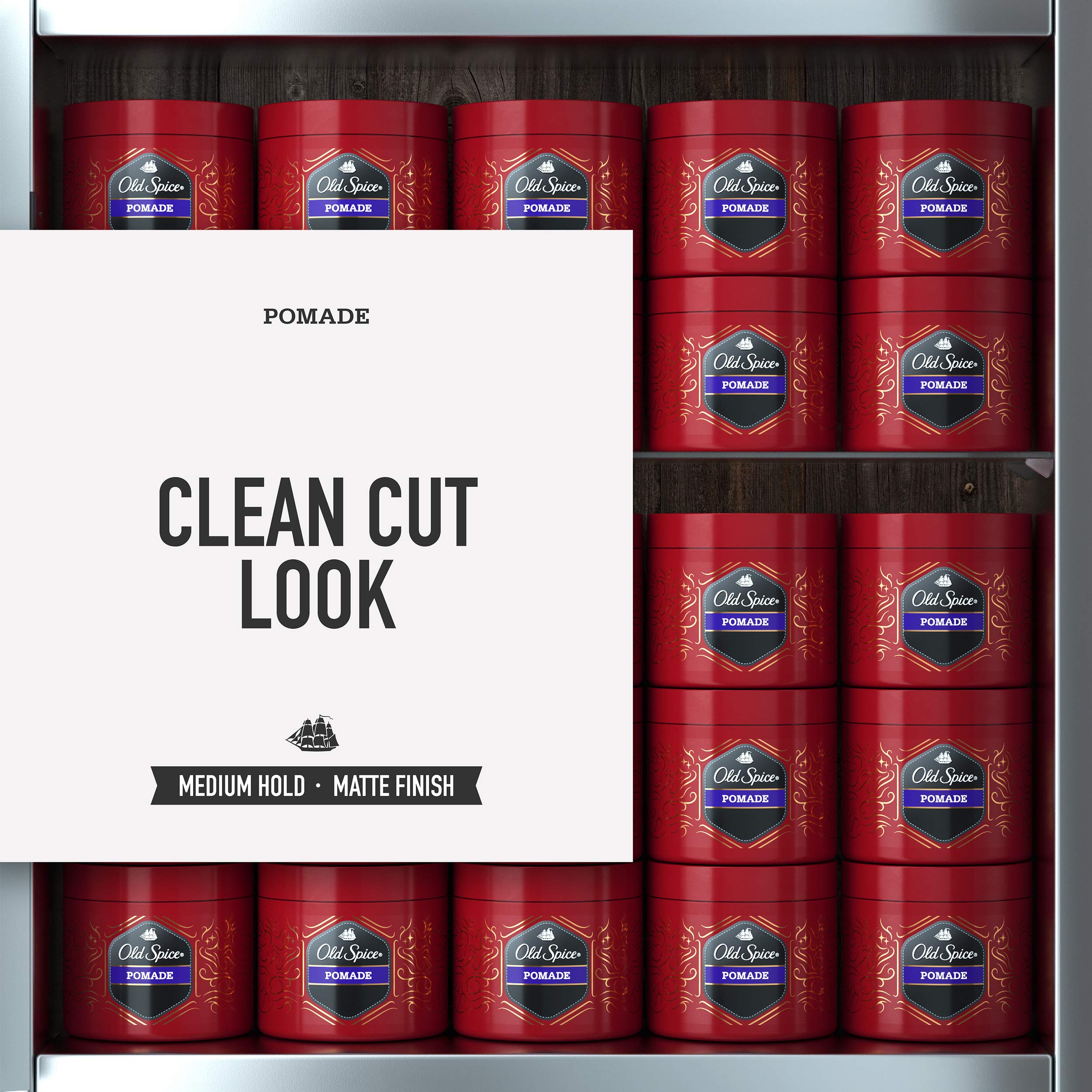Old Spice, Sculpting Pomade for Men, Hair Treatment, Spiffy, 2.64 oz