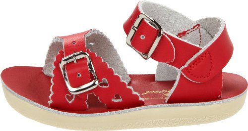 Salt Water Sandals by Hoy Shoe Sweetheart,Red,5 M US Toddler