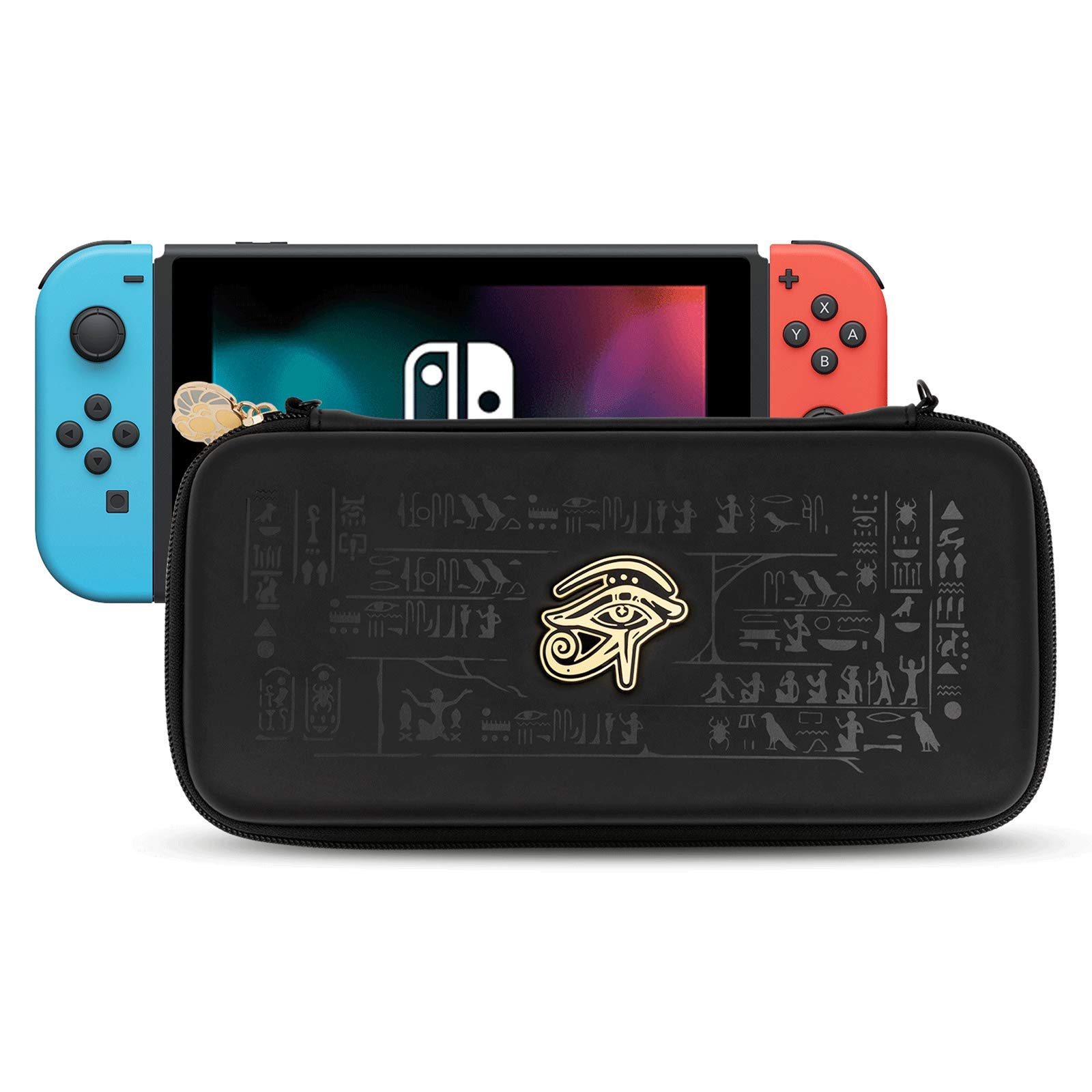 GeekShare Cute Carrying Case Compatible with Nintendo Switch/Switch OLED - Portable Hardshell Slim Travel Carrying Case fit Switch Console & Game Accessories - A Wrist Strap (Land of Mystery)