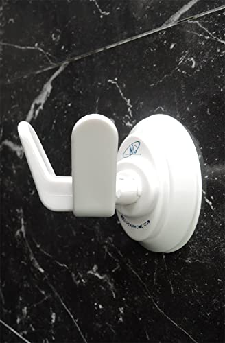 MedGear A-0295B Multi-Purpose Suction Cup Double Hook Hanger for Hard, Flat Non-Textured Surfaces
