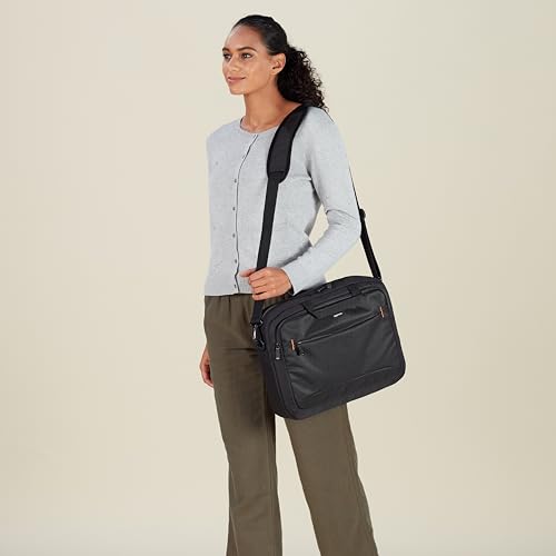 Amazon Basics 17.3-Inch Laptop Computer Shoulder Bag, Black, 10-Pack
