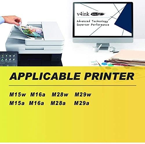 v4ink 2-Pack Compatible 48A Toner Cartridge Replacement for HP 48A CF248A Toner Black Ink for use in HP Pro M15w M15a M16w M16a MFP M29w M29a M28w M28a Printer