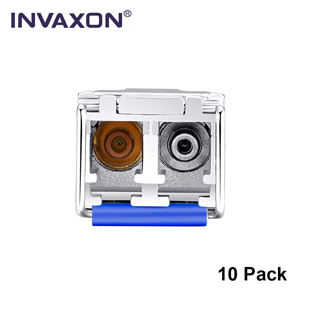 INVAXON 10Pack GLC-SX-MMD/GLC-SX-MM/SFP-Ge-S, 1 Gigabit SFP Transceiver 1000BASE-SX, 850nm, 550m DDM/Dom Fuction