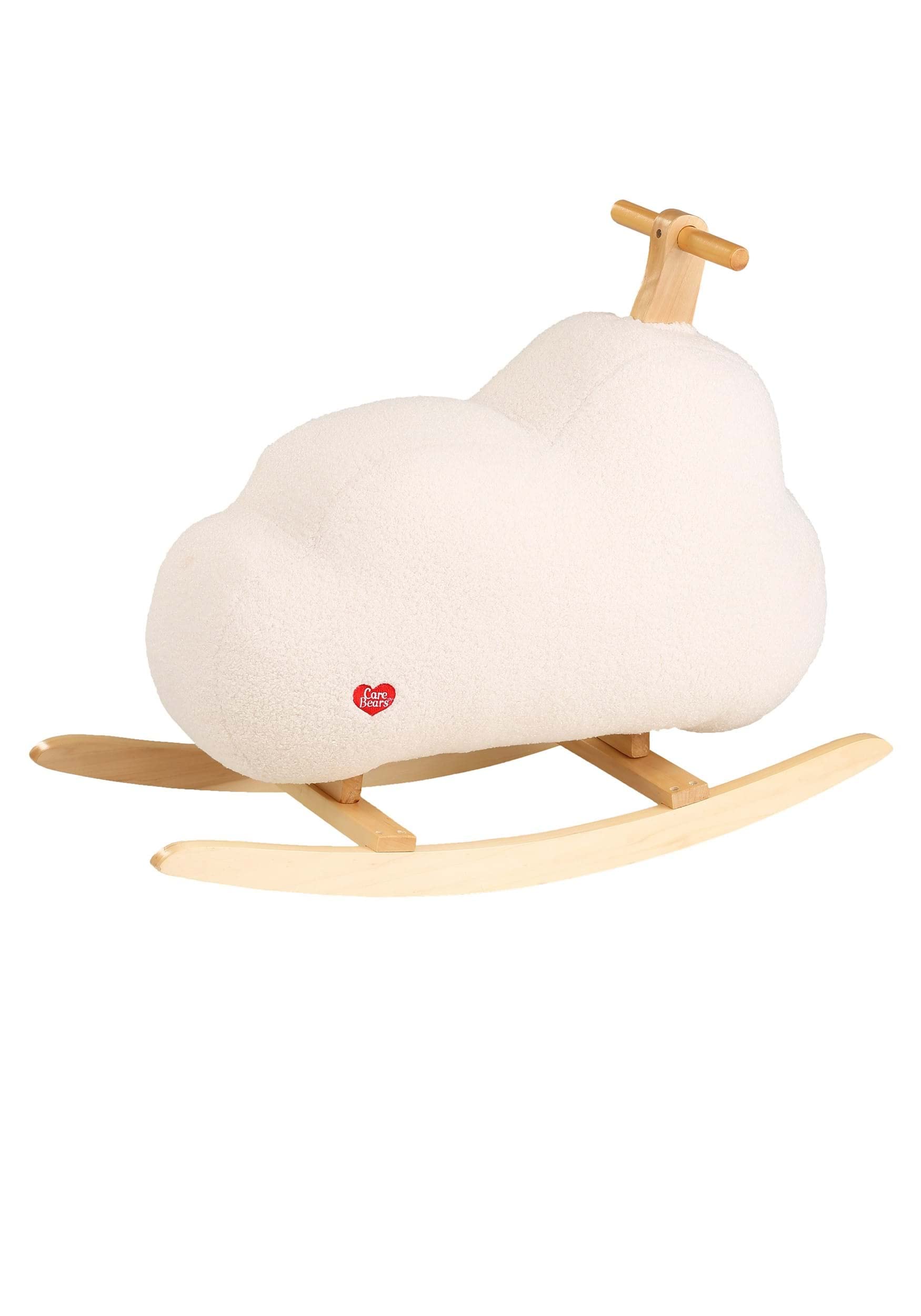 Children's Care Bears Cloud Rocker | Foam and Polyester Rocking Horse with Wooden Frame, Rockers, and Grips