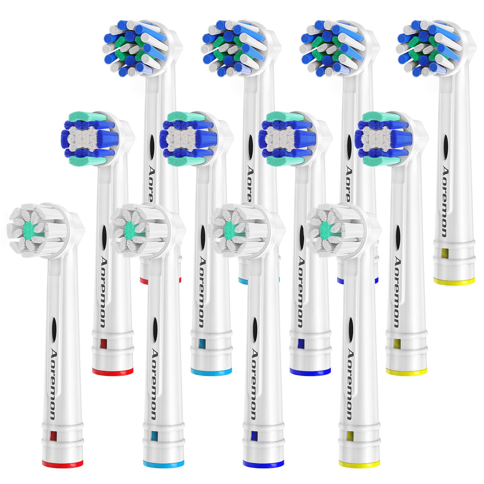 Aoremon Replacement Toothbrush Heads Compatible with CrossAction & Pro GumCare Pro 500/1000/1500 Smart 1500/5000/3000/7000 Genius X/6000/7000/7500/8000,8 Pack