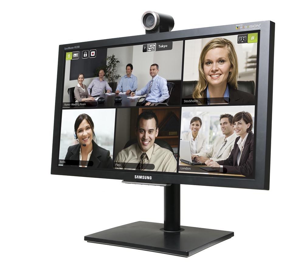 Samsung 23.6" Videoconferencing LCD with Built In Webcam VC240