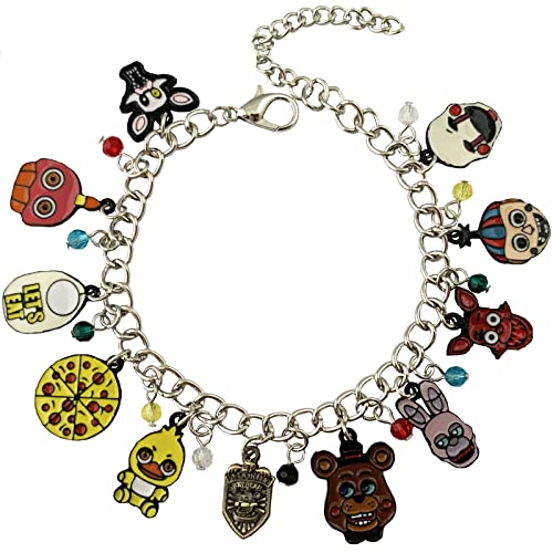 Community of Fandoms Halloween Horror Five Night Freddy Charm Bracelet Gifts for Girl Woman