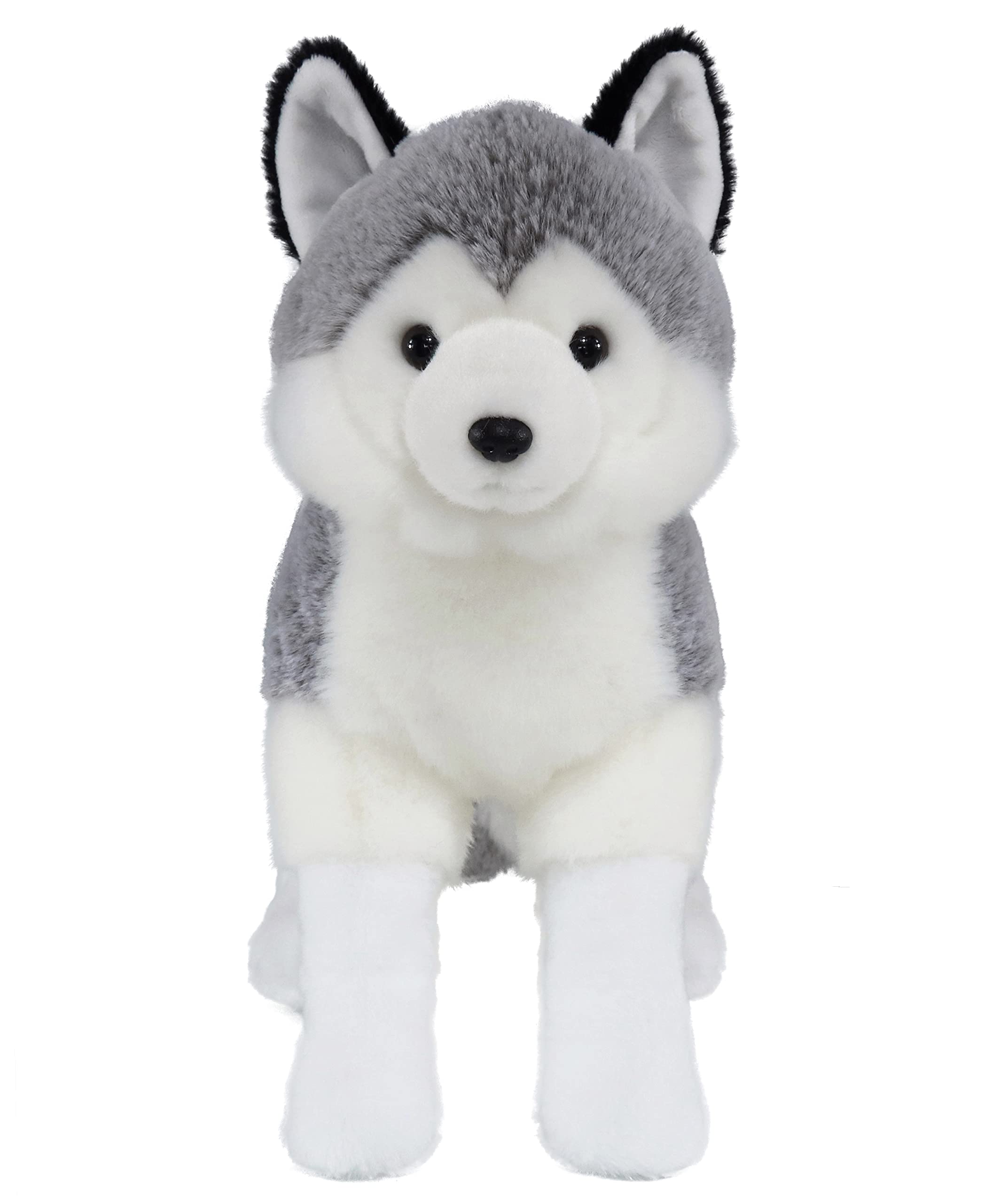 Ice King Bear Lifelike Siberian Husky Stuffed Animal - Plush Toy - 14 Inches Length - Standing