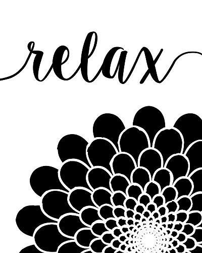 Black and White Bathroom Wall Art (8x10) - Black and White Bathroom Wall Decor Unframed Prints - Great Restroom Gray and White Bathroom Decor Black and White Bathroom Accessory