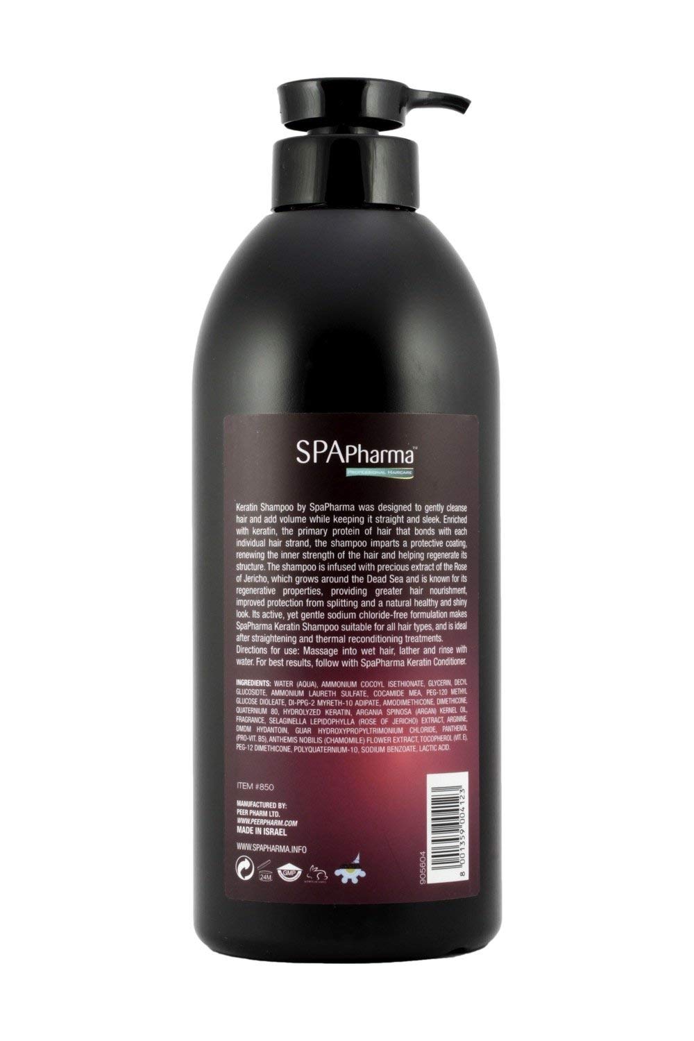 SpaPharma Keratin Shampoo & Conditioner Bundle 2 x 33.8 fl.oz. Nourishes, rehabilitates and adds body.