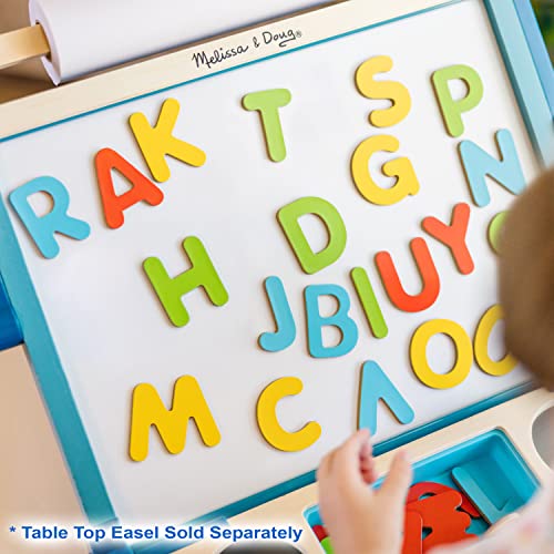 Melissa & Doug 52 Wooden Alphabet Magnets in a Box - Uppercase and Lowercase Letters - ABC Learning Toys, Chunky Magnetic Letters For Toddlers And Kids Ages 3+