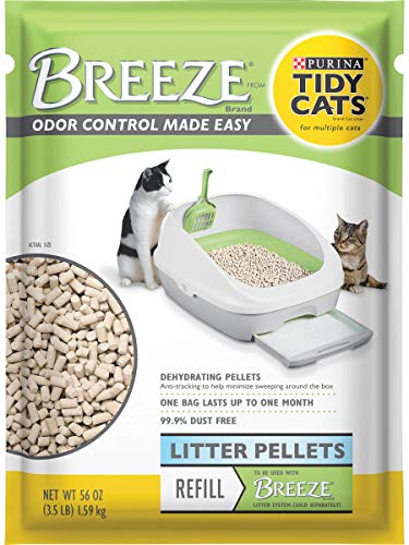 Purina Tidy Cats Litter, Breeze Litter Pellets to be Used with Breeze Litter System, Prevents Dust and Tracking, 3.5 LB Each (Pack of 2)