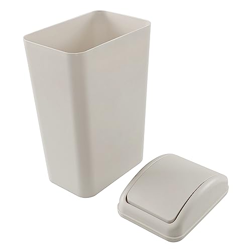 Ramddy Slim Trash Can, 14 Liter Modern Swing Garbage Bin
