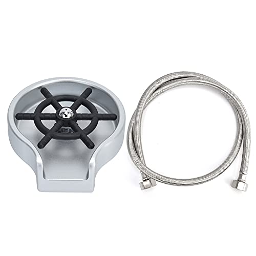 Glass Rinser, Stainless Steel Cup Washer for Sink Automatically Spray Water Highpressure for Restaurants for Commercial Use for Hotels for Bars