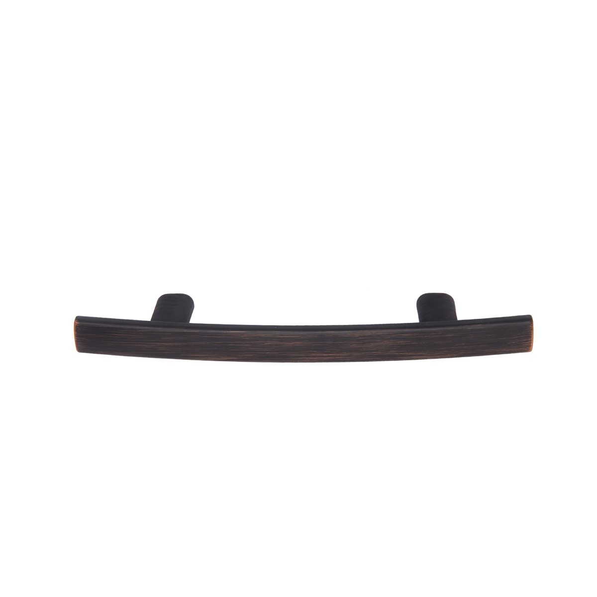 Amazon Basics Modern Curved Cabinet Handle, 5.25-inch Length (3-inch Hole Center), Flat Black, 10-Pack