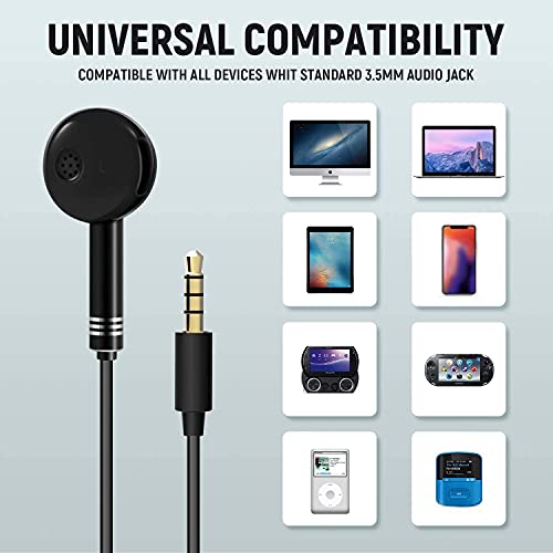 EVO6 Earbuds,Wired Ear Buds Headphones with Stereo Bass Driven Sound,Earphones Fits Small Ear,Comfortable and Secure Fit,Earbuds with Microphone and Volume Control,Decent Packing,3.5 mm Plug,2022