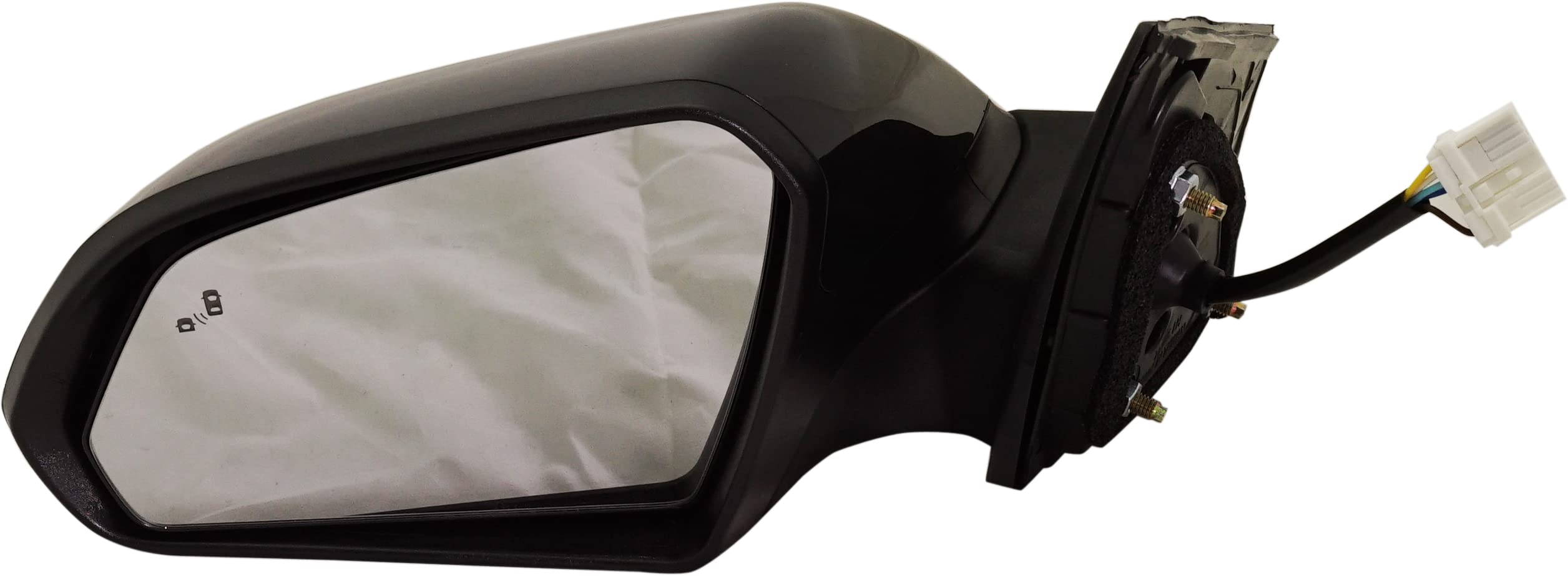 Kool Vue Driver & Passenger Side Power Non-Heated Mirrors for Hyundai Sonata 2018-2019 With Blind Spot Monitor; Without Memory Paintable