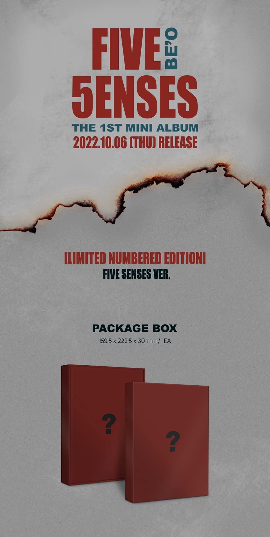 BE'O - 1st Mini Album Five Senses (Five Senses VER.) CD
