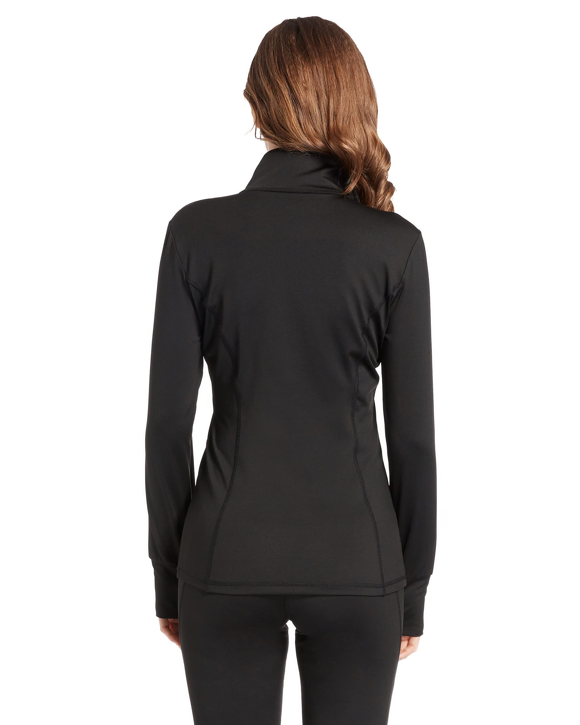Annjoli Womens Cardio Track Running Jacket with Thumb Holes Full Zip-up Yoga Workout Jacket (as1, alpha, l, regular, regular, 888-6-8, Large)