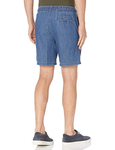 Amazon Essentials Men's Drawstring Walk Short (Available in Plus Size), Medium Wash Chambray, XX-Large