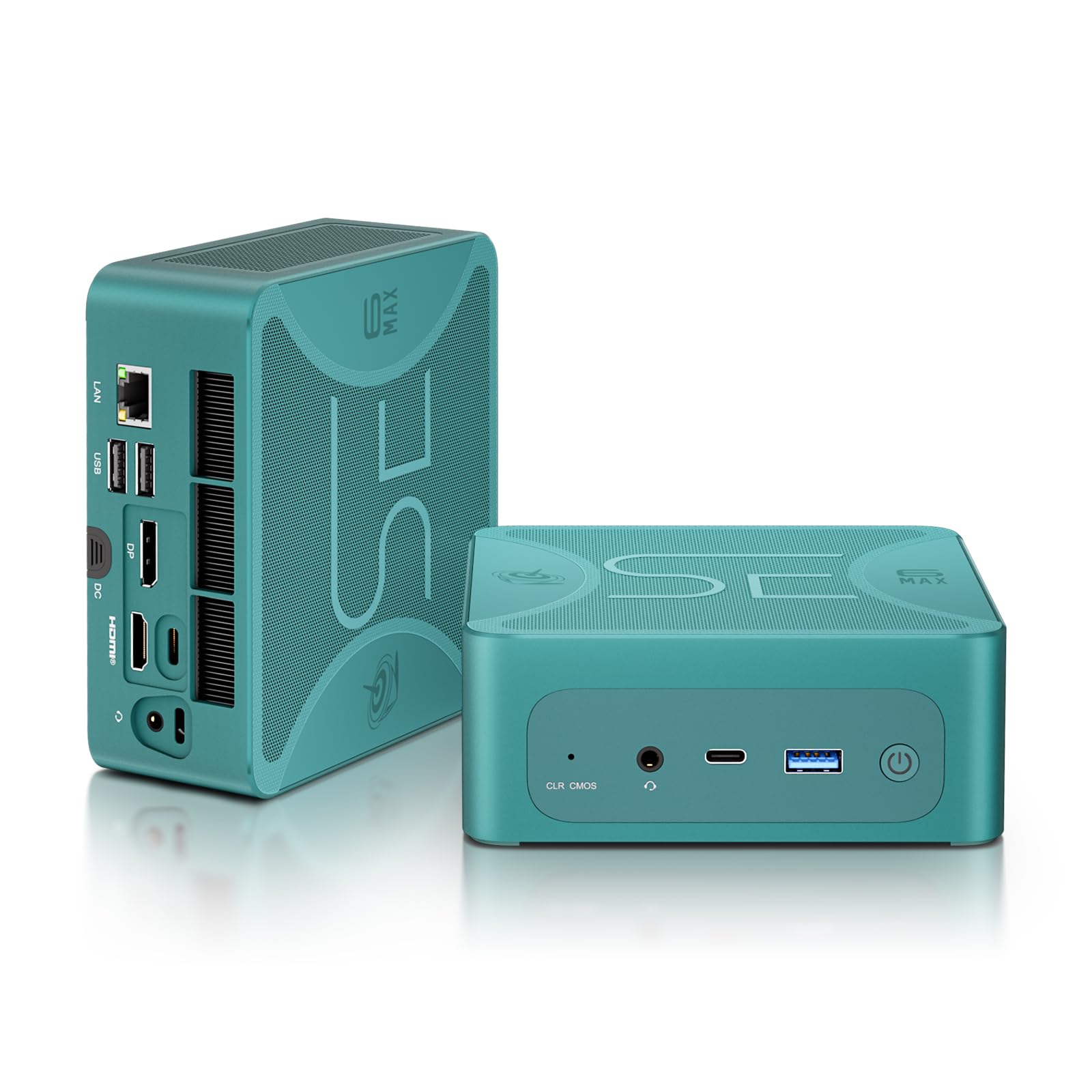Beelink SER6 MAX Mini PC, AMD Ryzen 7 7735HS (8C/16T, Up to 4.75GHz), 32GB DDR5 500GB PCle4.0 SSD, SER6 Pro Mini Desktop Computer Support 4K@60Hz/Triple Display/WiFi6/BT5.2/RJ45 2.5G/HDMI/USB4