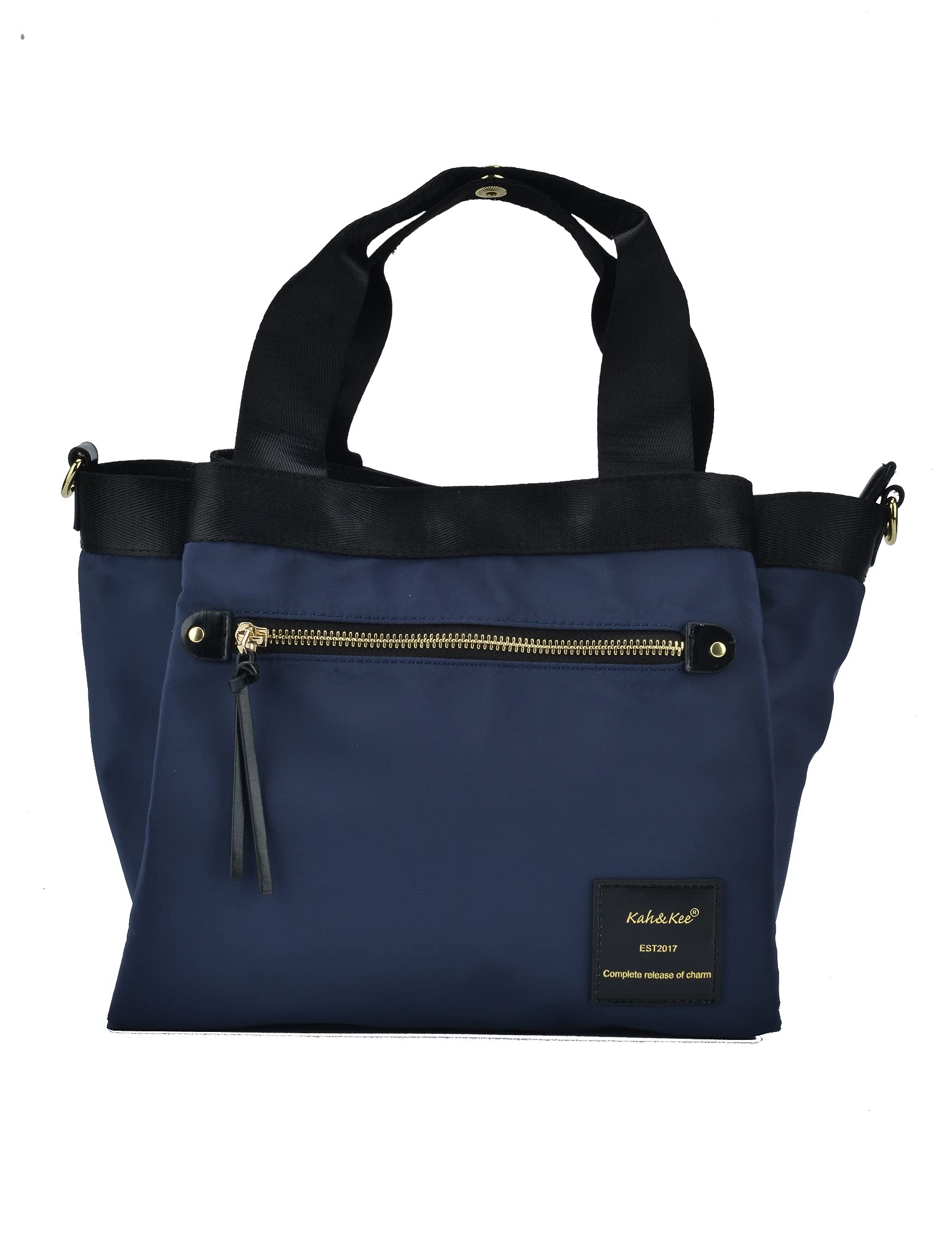 Kah&Kee Handbags for Women Shoulder Bags Tote Satchel Crossbody Water-Repellent Nylon (Navy)