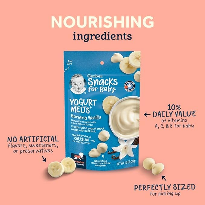 Gerber Graduates Yogurt Melts, Mixed Berry, 1 Ounce