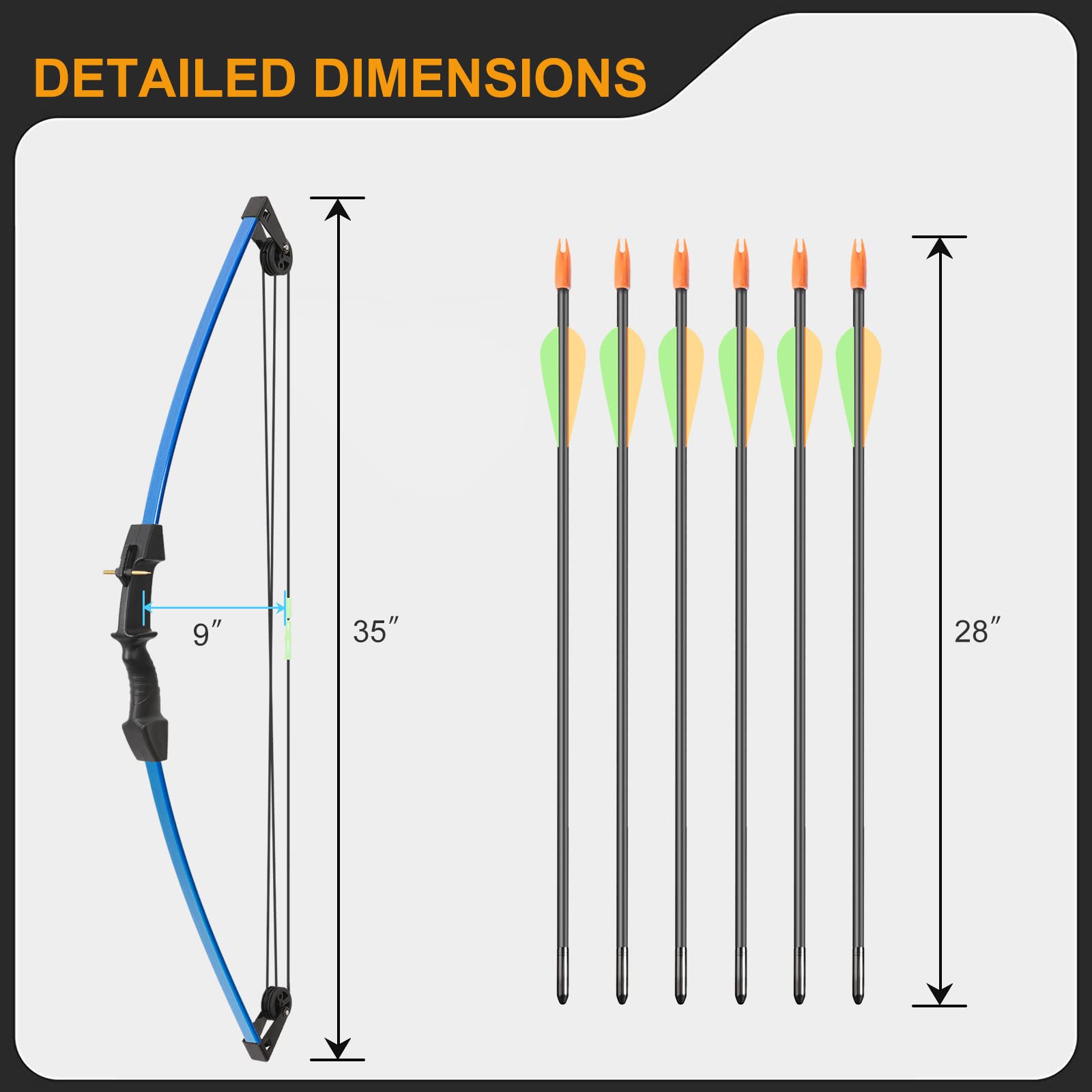 ASDW Archery Kids Bow Set Compound Youth Gift Bow Sports Hunting Set Outdoor Practice Target Kids Bow Right and Left Hand Bow Set Birthday Gift Bow