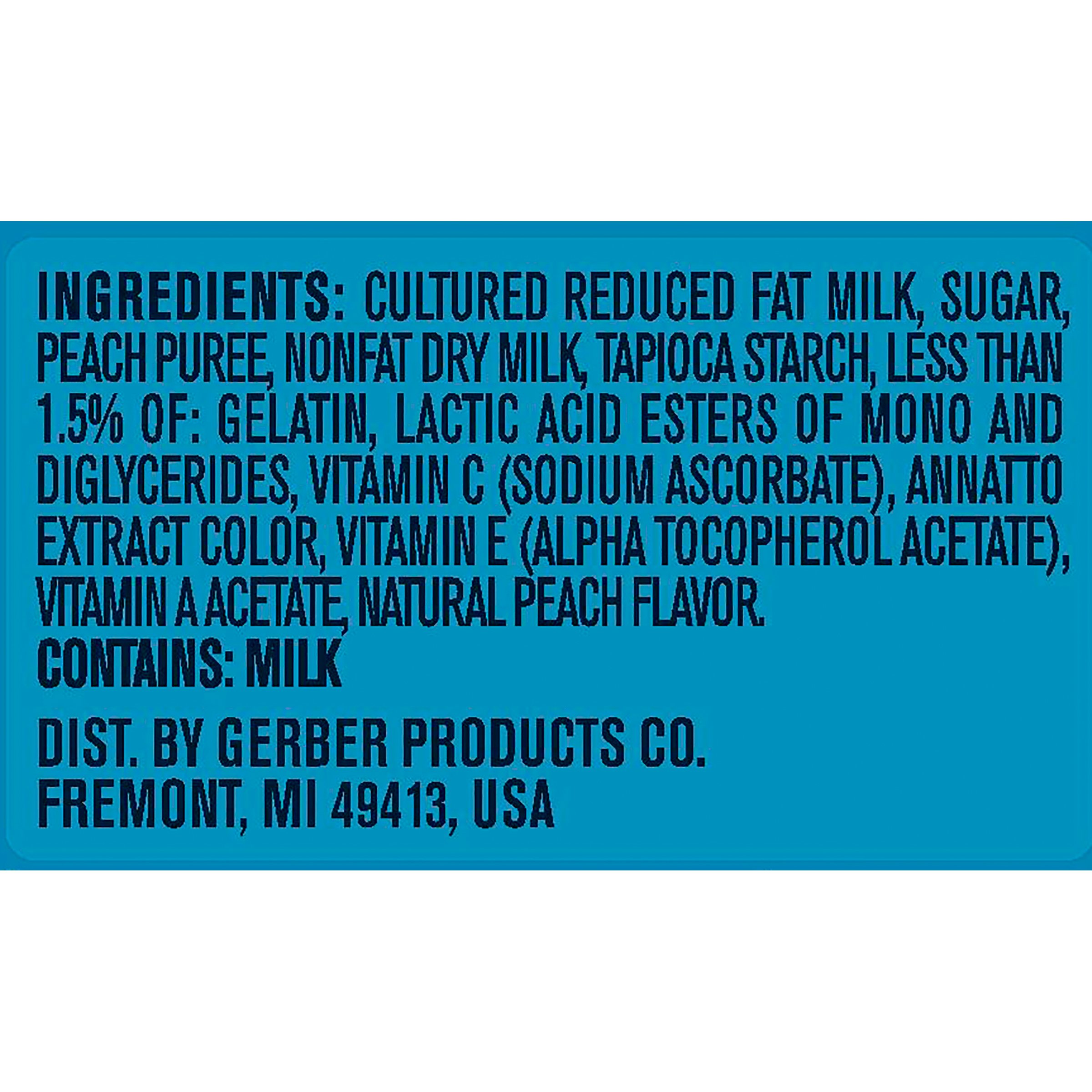 Gerber Yogurt Melts Freeze-Dried Yogurt Snack made with real fruit, Peach, 1 oz