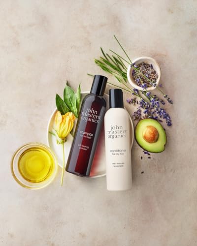 John Masters Organics - Shampoo for Dry Hair with Evening Primrose Good for Thinning, & Color Treated Hair - Moisturizer Infused with Essential Oils, Proteins, & Amino Acids - Sulfate Free - 8 fl oz (Pack of 1)
