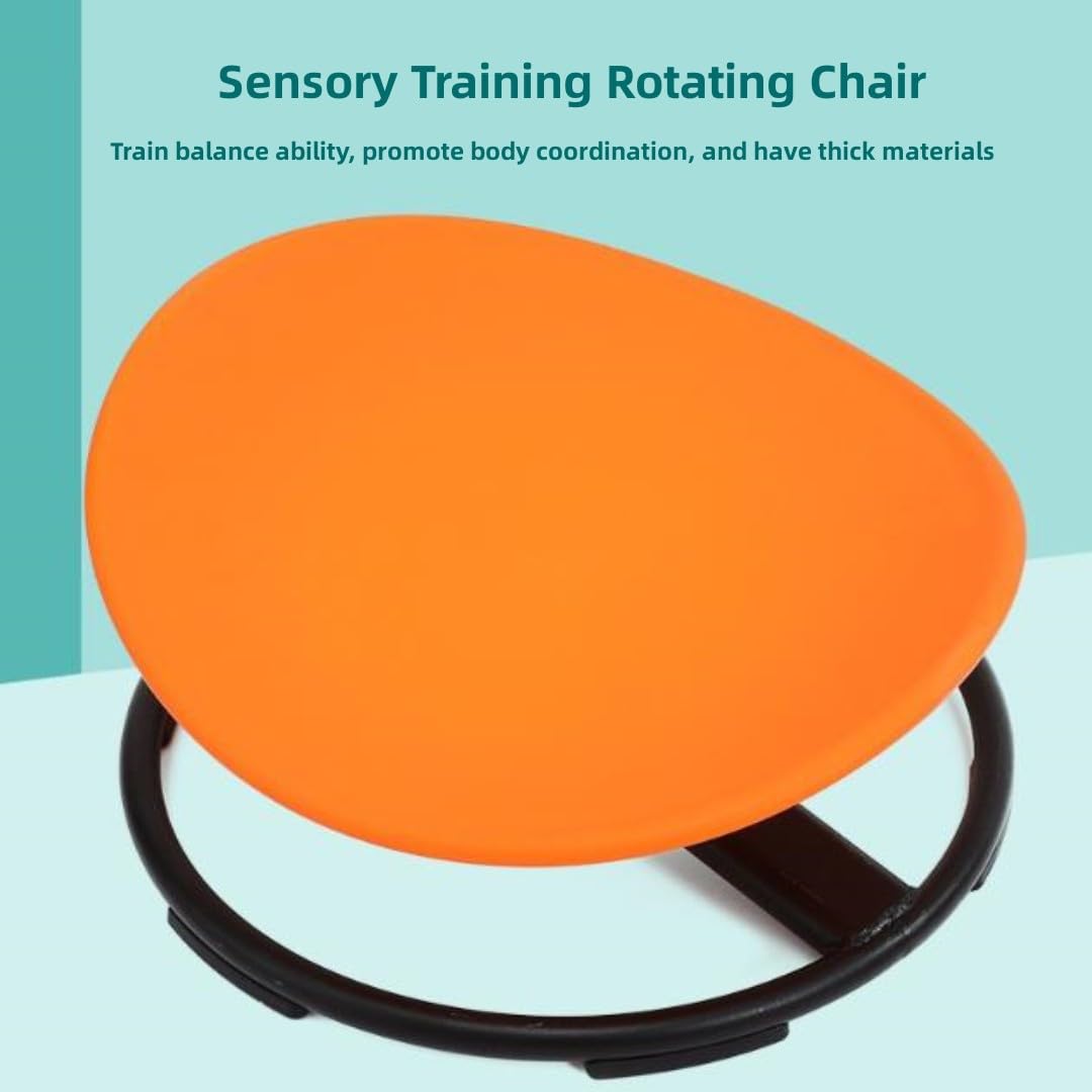 Body Vestibular Balance Training Rotary Table, Household Circular Rotary Chair,Comfortable and Durable Spinning Chair for Autism, Ideal for Sensory Integration Therapy (Green)