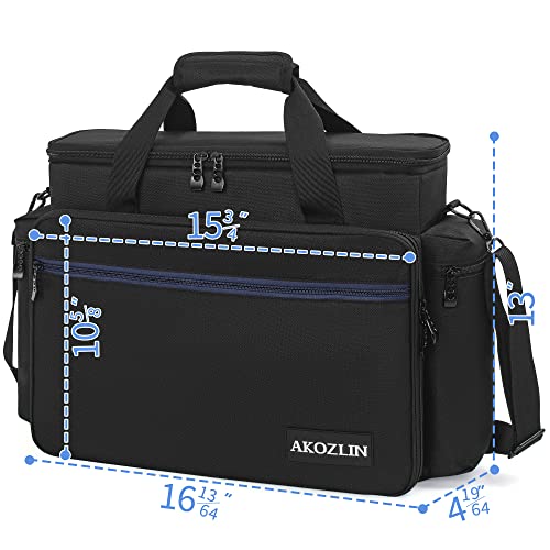 AKOZLIN Protector Gig Bag Controller Travel Shoulder Bag 16.2”×4.3”×13”Fits for AKAI MK3/Numark Party mix II/DDJ 200/Ableton push 2/Inpulse 200/Denon DJ PRIME GO