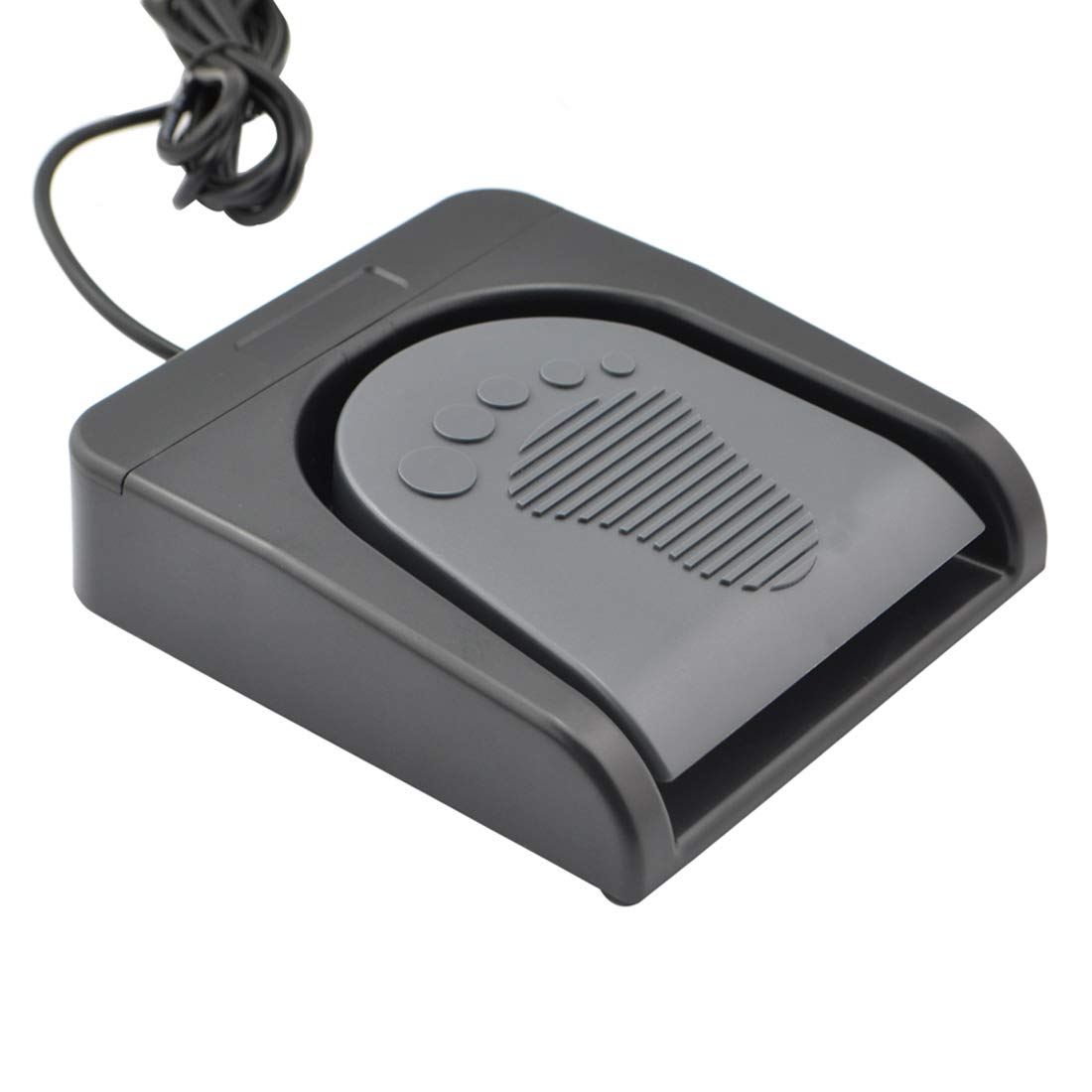 iKKEGOL Upgraded USB Single Foot Pedal Switch Control One Key Footswitch Program Customized Computer Keyboard Mouse Game Action HID (Black)