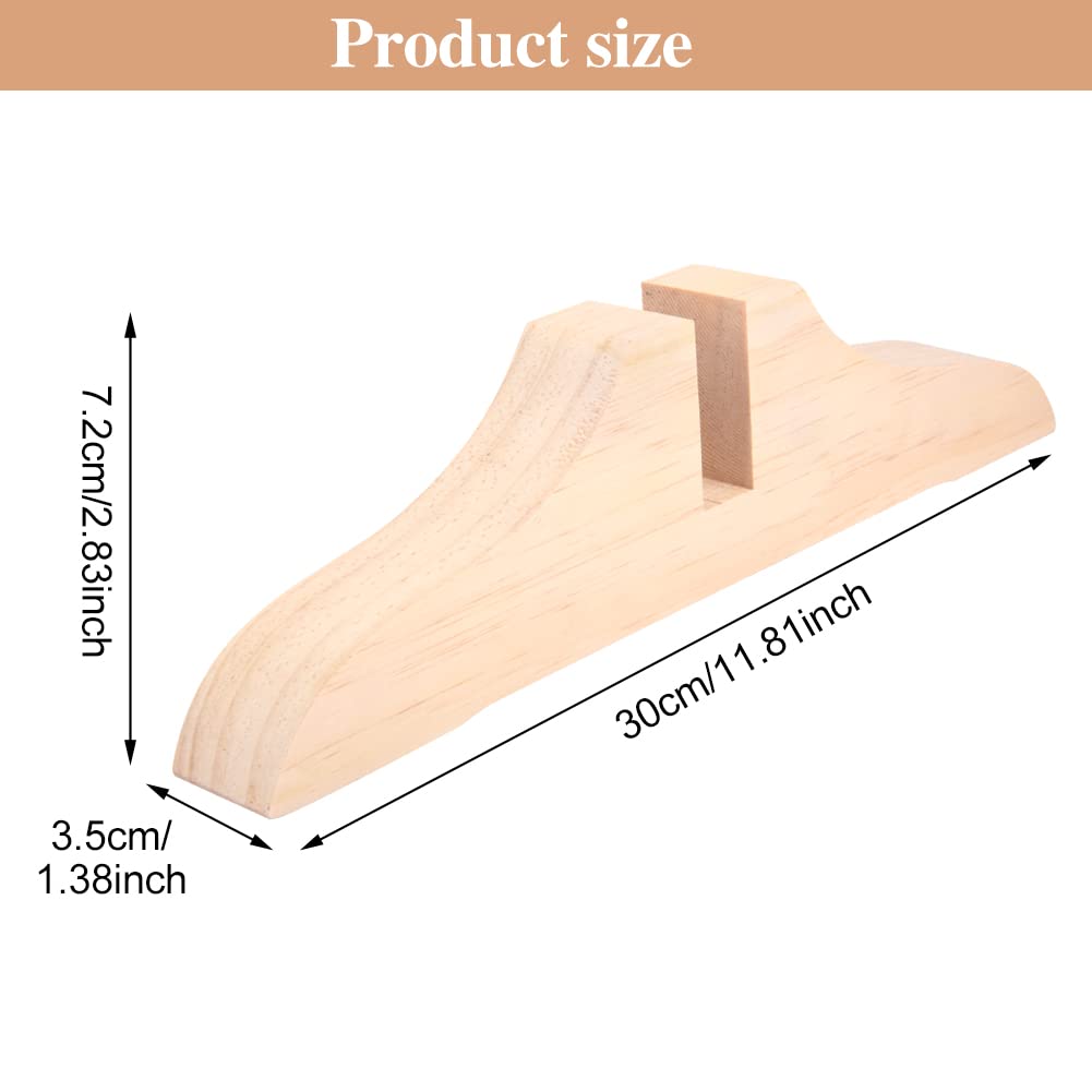 CALIDAKA 2pcs Wooden Room Divider Stand Folding Privacy Screen Holder,Thickened Room Divider Bracket Room Panel Bracket Screen Panel Feet for Home Hotel(Light Brown,Size:11.81 x 2.83 x 1.38inch)