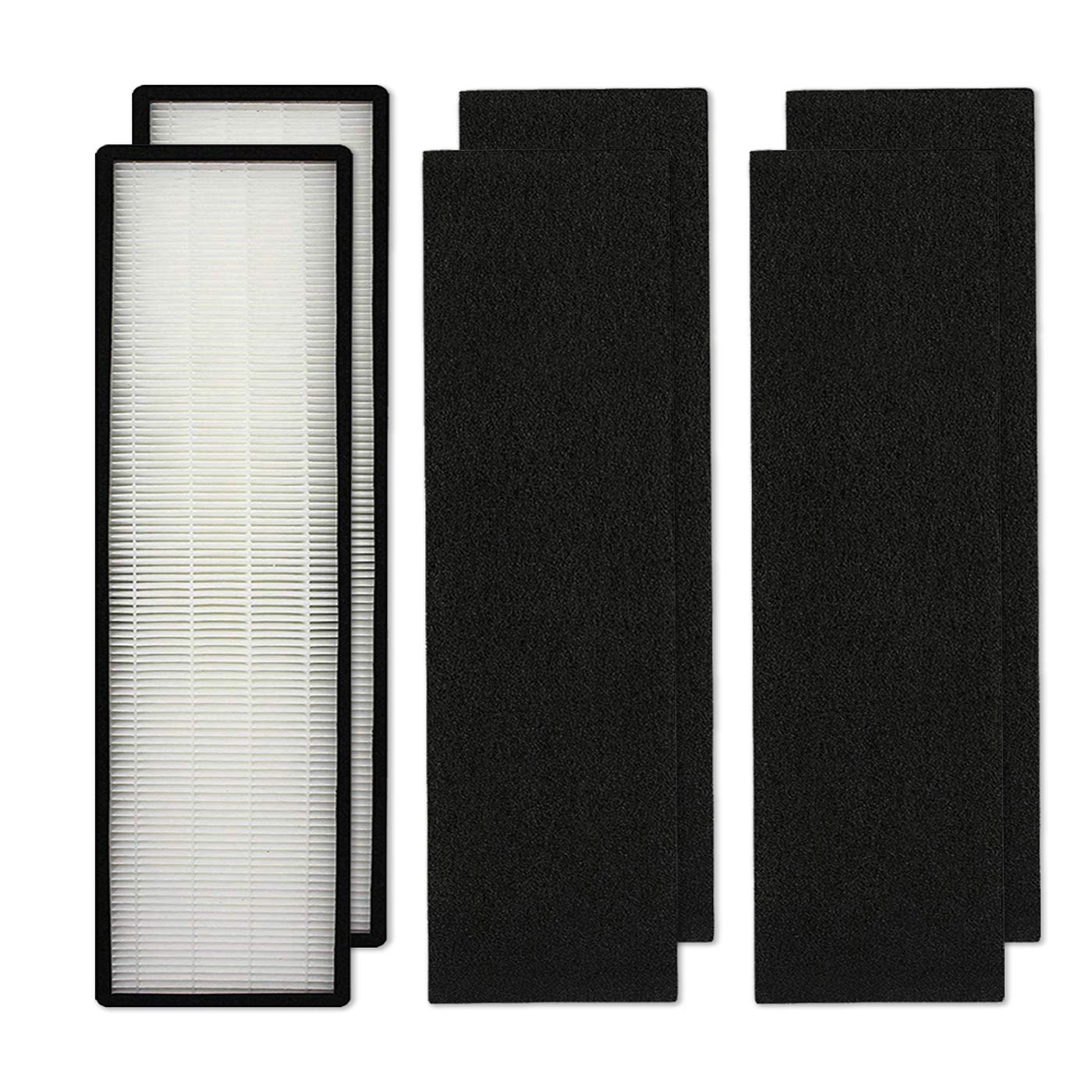 Aliddle Replacement True HEPA filter B for FLT4825 fit Model AC4825, AC4300, AC4800, AC4850PT, AC4900CA, CDAP4500, 2 HEPA Filter + 4 Carbon Pre-Filters