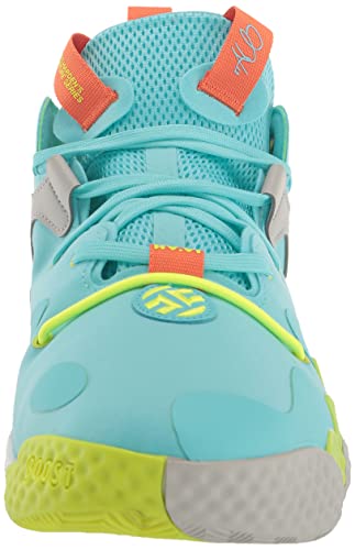 adidas Unisex Harden Vol. 6 Basketball Shoe, Pulse Aqua/Team Semi Sol Orange/Solar Yellow, 9.5 US Men