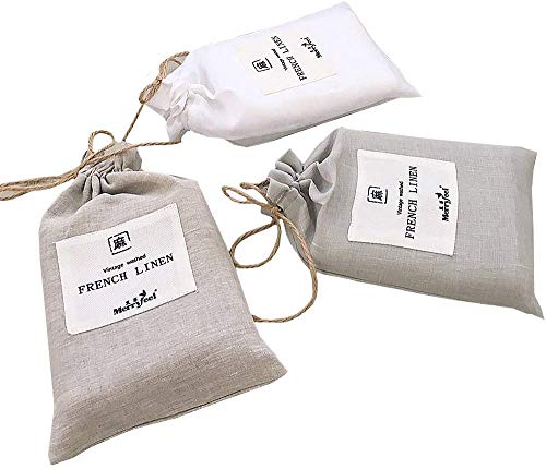Merryfeel Linen Pillowcase,100% Linen Extra Pillow Covers - Set of 2