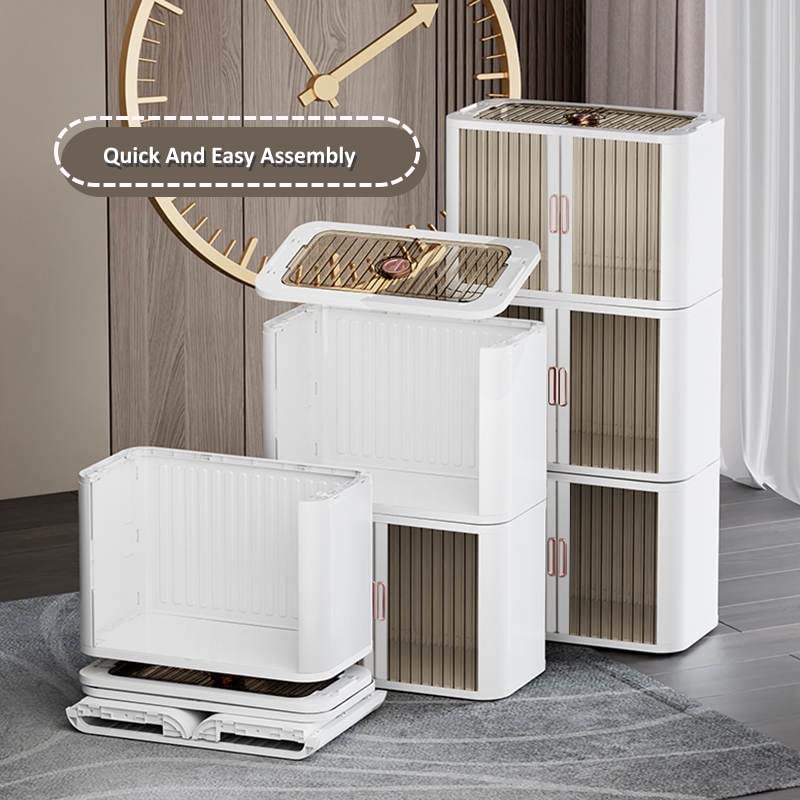 Altreeak 21-Gallon Plastic Storage Bin Organizers | Foldable Storage Boxes | 2023 Design | Stackable Storage Containers | Storage Boxes For Organizing | Storage Bins With Lids