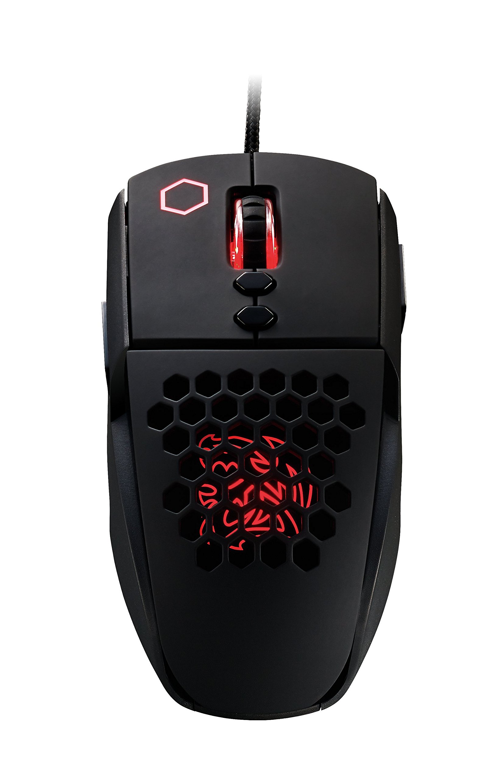 Thermaltake Tt Esports Ventus Ambidextrous Laser Gaming Mouse with 3-Zone Red LED Illumination, 7 Programmable Buttons, 5700 DPI Sendor, Graphical Configuration Interface