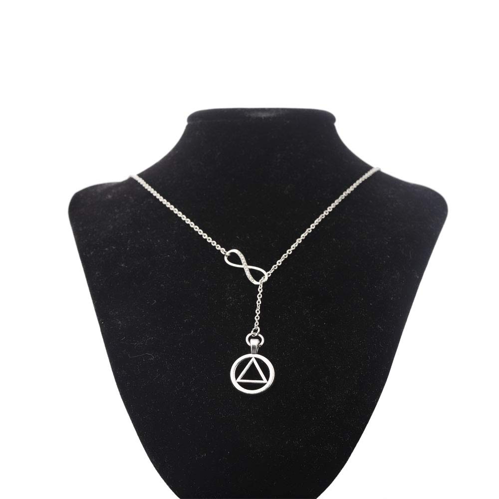 AKTAP Alcoholics Anonymous Recovery Necklace Alcoholics Anonymous Gifts for Sober Sobriety Y Necklace Sobriety Gifts Alcoholics Anonymous Recovery Jewelry