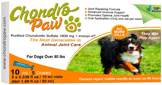 ChondroPaw Joint Care Supplement for Dogs Over 60 lbs (10 mL)