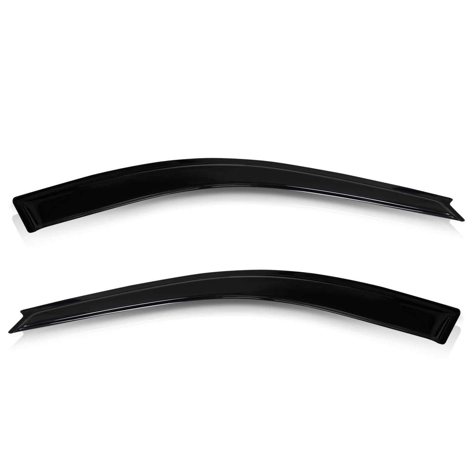 AJP Distributors Tape-On Window Visors Rain Guard Shade Vent Sun Wind Deflector Shield Compatible/Replacement for Silverado Sierra Regular Cab 2007 2008 2009 2010 2011 2012 2013 07 08 09 10 11 12 13